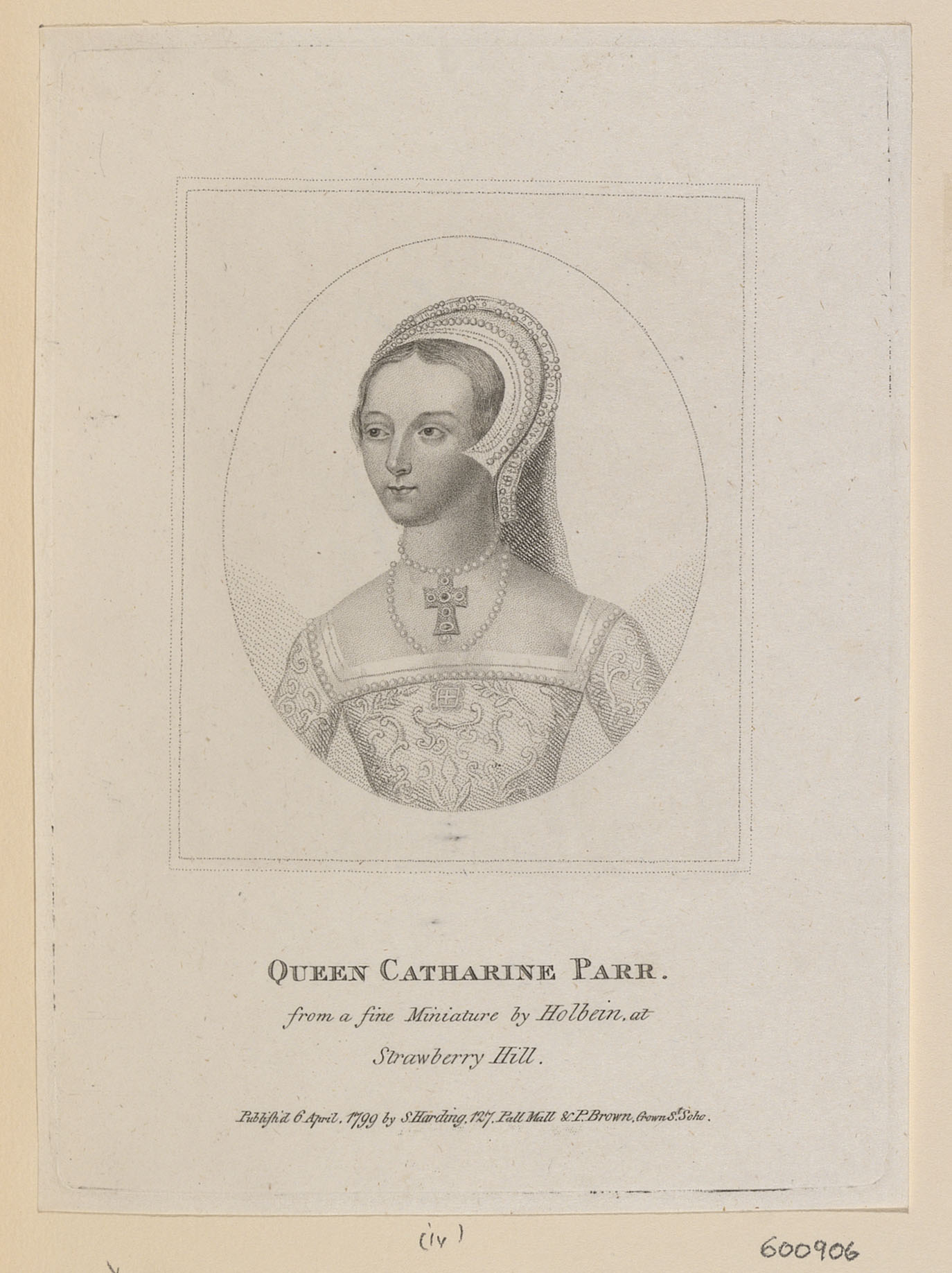 After Hans Holbein the Younger (1497/8-1543) - QUEEN CATHERINE PARR.