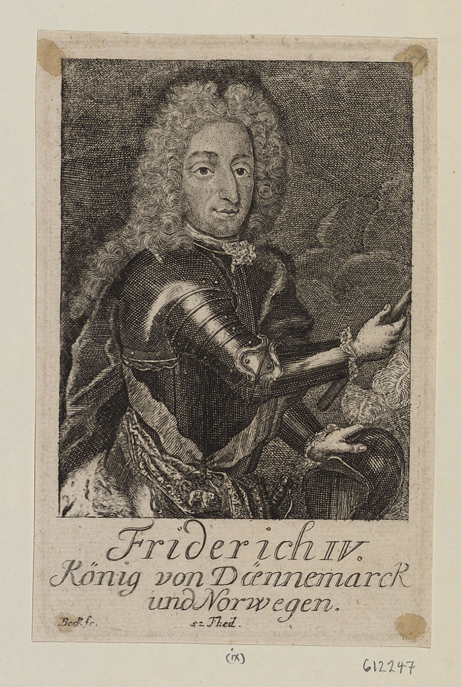 Attributed to Johann Georg Beck (1676-1722) - Friderich IV