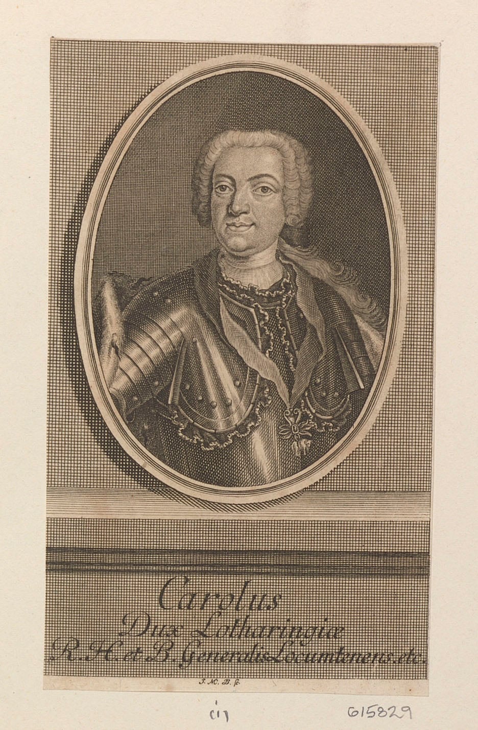 Johann Martin Bernigeroth (1713-67) - Carolus Dux Lotharingiae