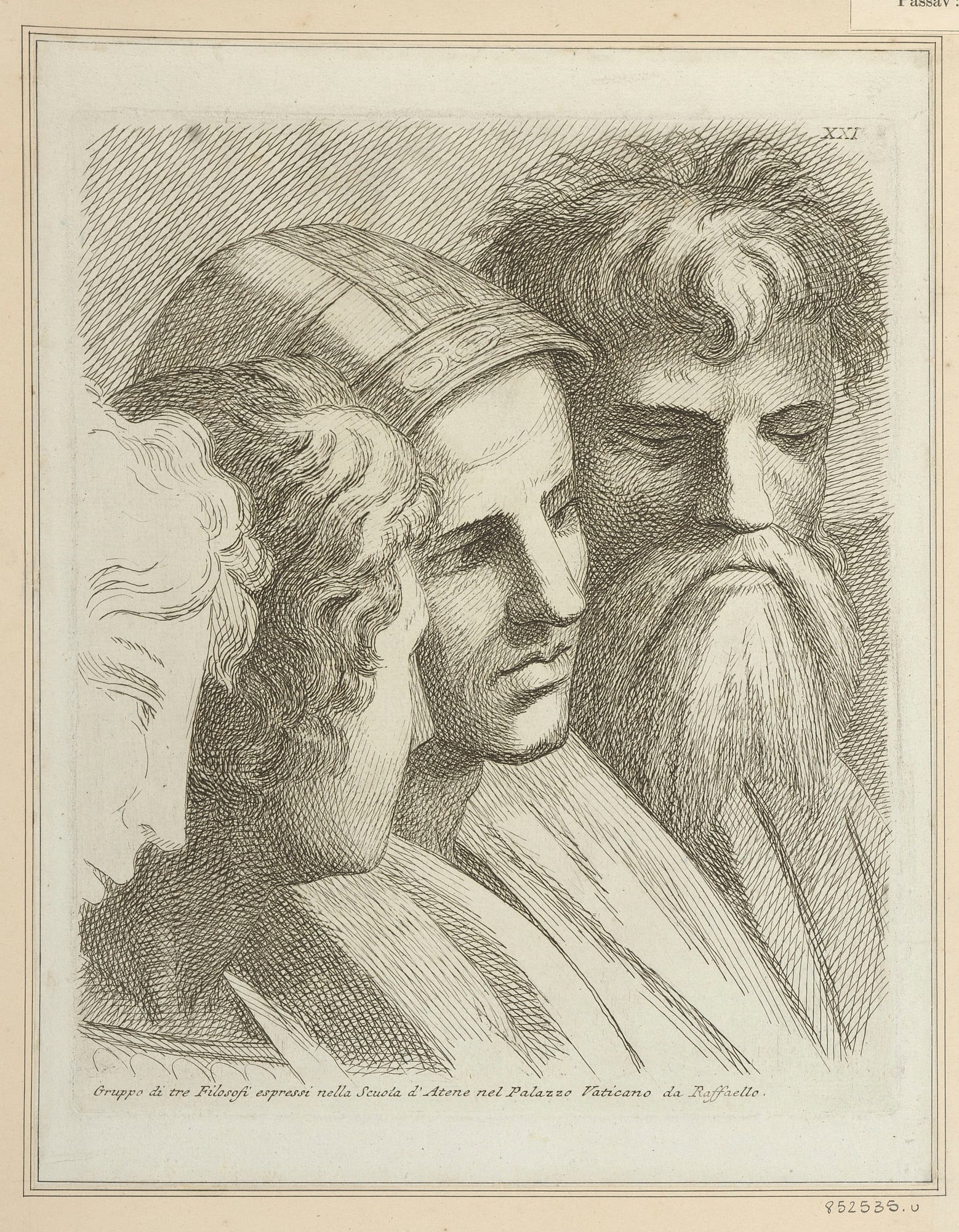 Paolo Fidanza (b. 1731) - Heads of a group of philosophers [from 'The ...