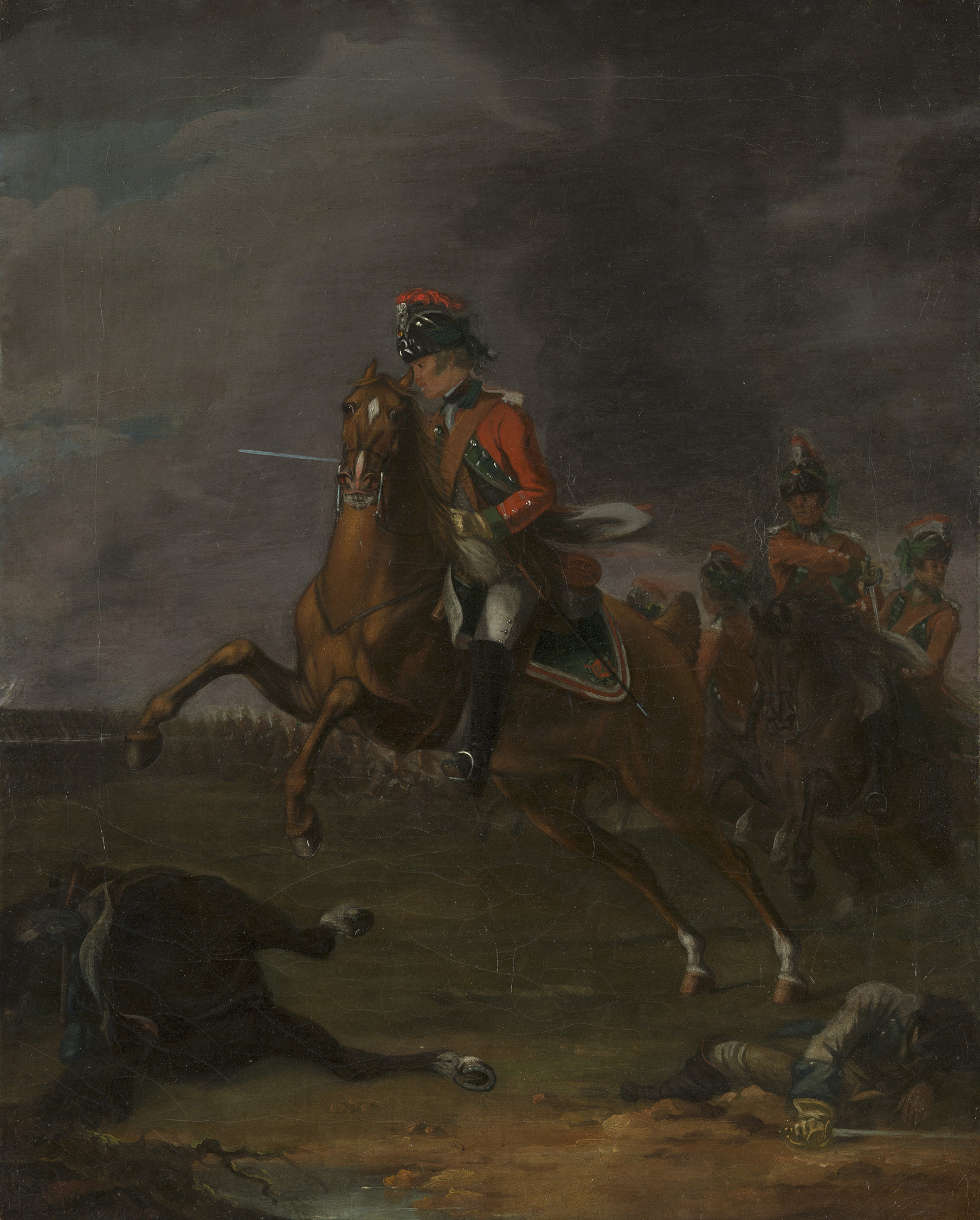 David Morier (1705?-70) - Battle Scene, 15th Light Dragoons