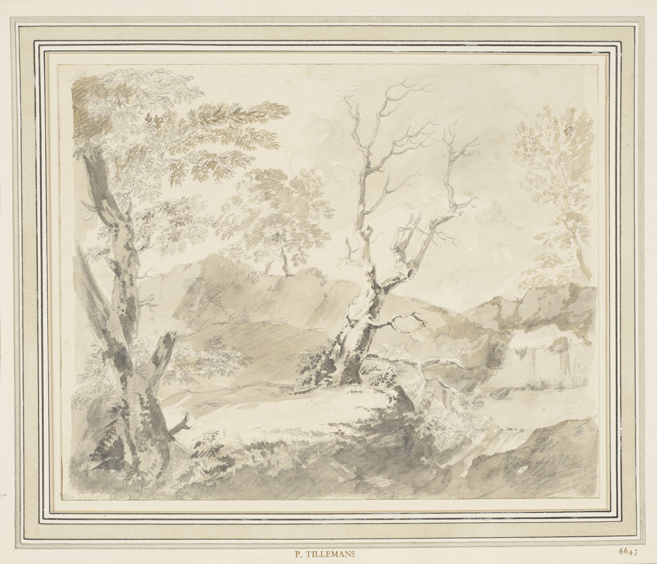 Peter Tillemans (c. 1684-1734) - A landscape study