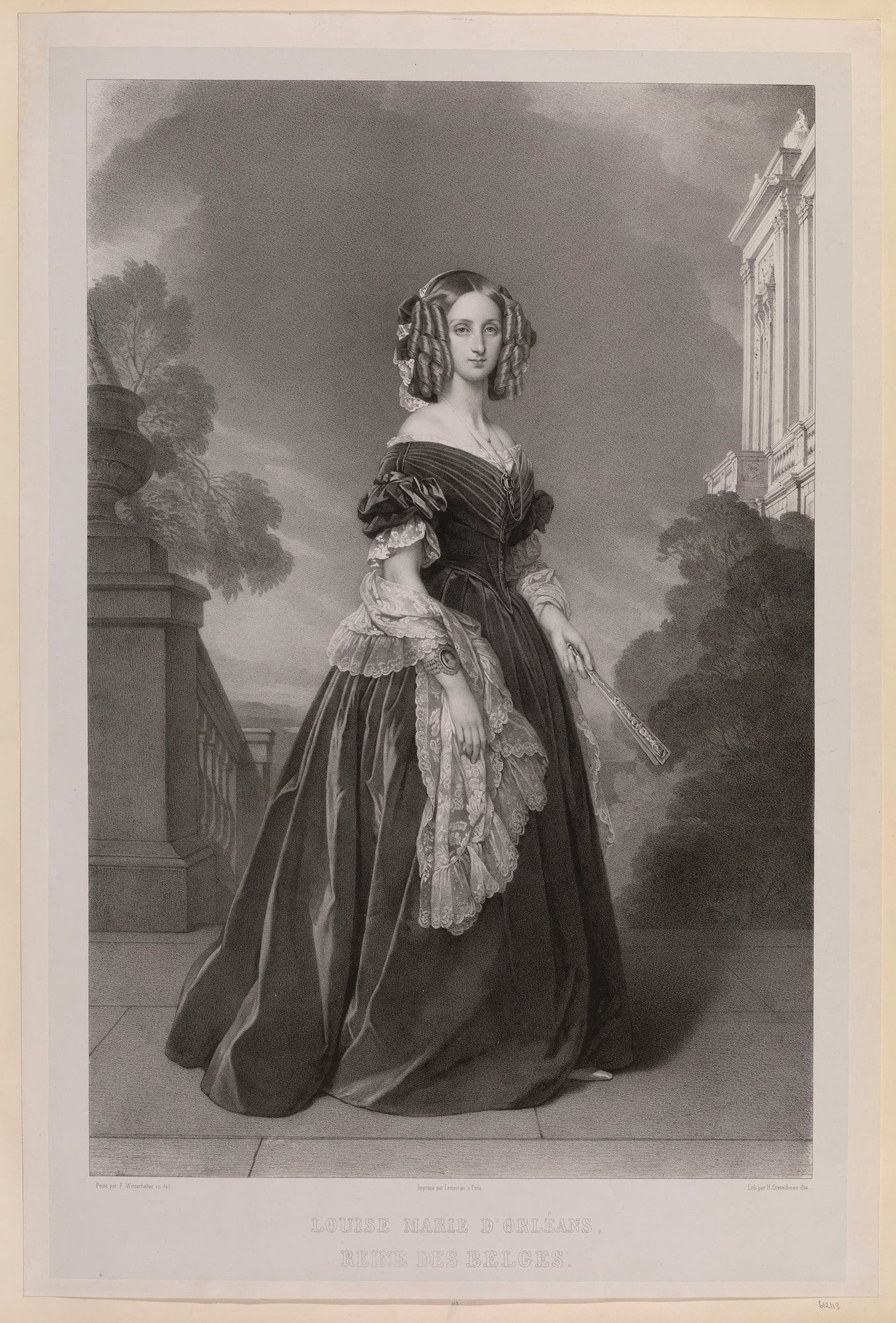 Pierre Louis Grevedon (1776-1860) - LOUISE MARIE D'ORLEANS REINE DES ...