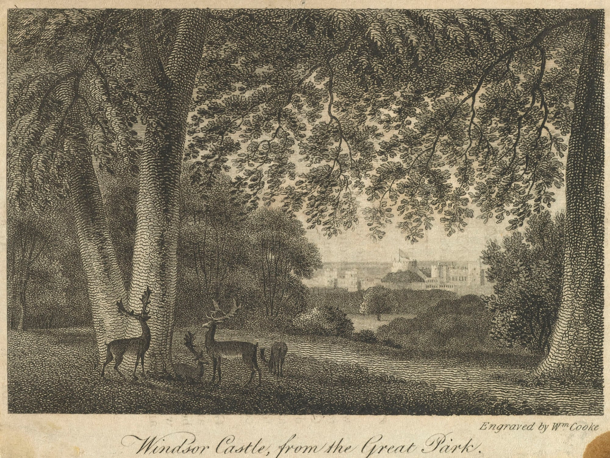 William Bernard Cooke (1778-1855) - Windsor Castle, from the Great Park
