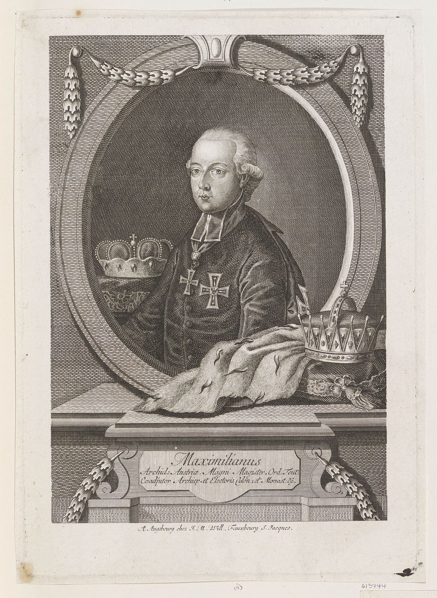 Johann Martin Will (1727-1806) - Archduke Maximilian Francis of Austria