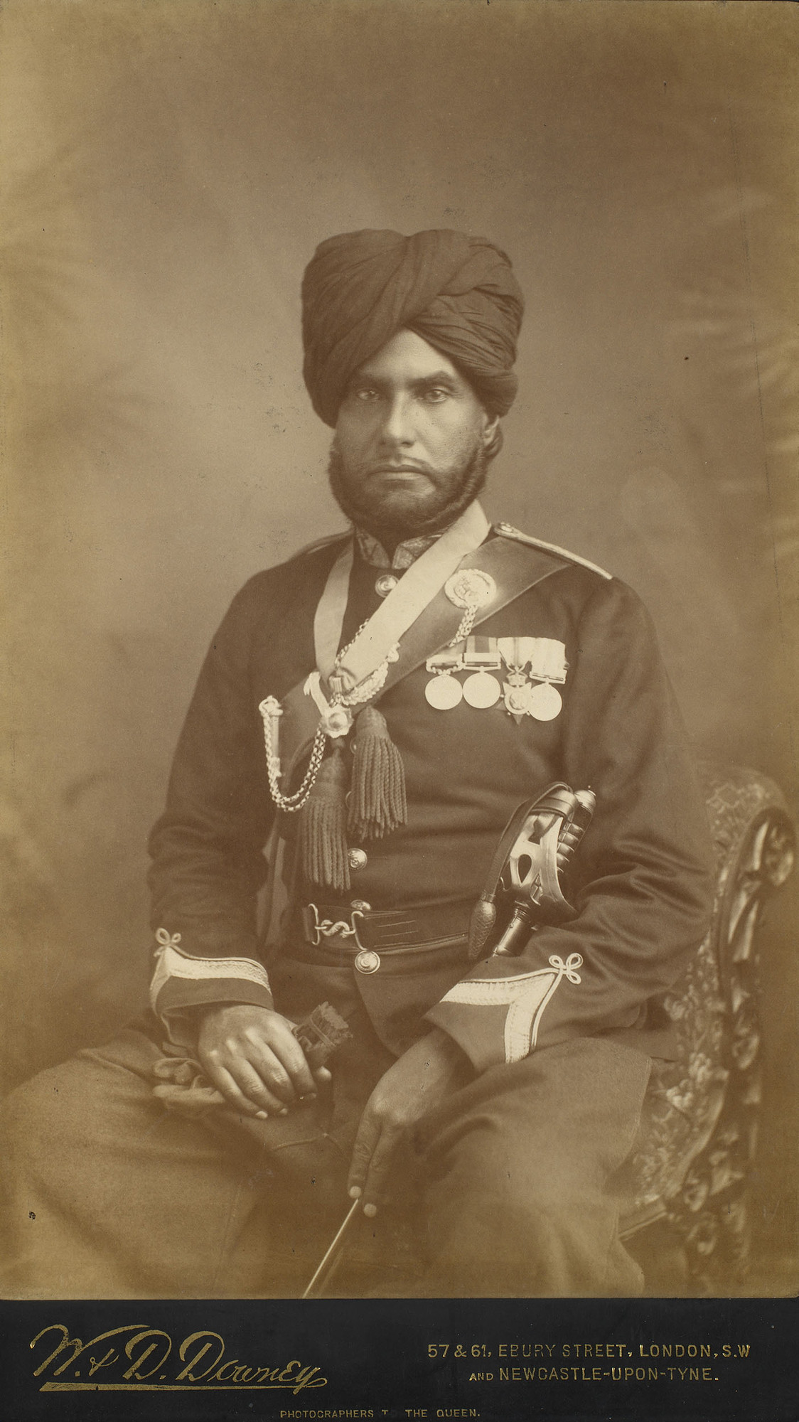W & D Downey (active 1855-1941) - Un-named Colonel in the Indian army ...