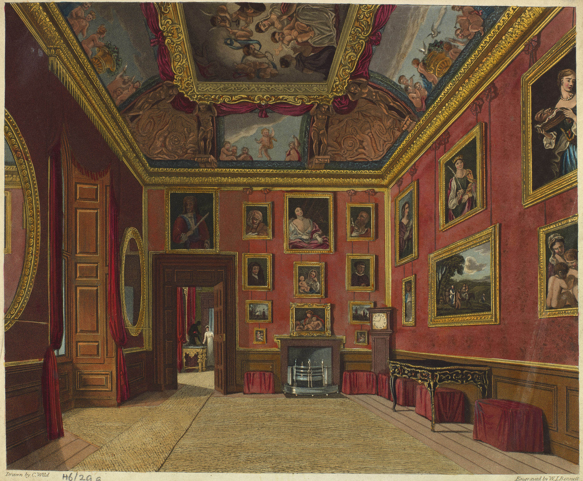 After Charles Wild (1781-1835) - The King's Dressing Room, Windsor Castle