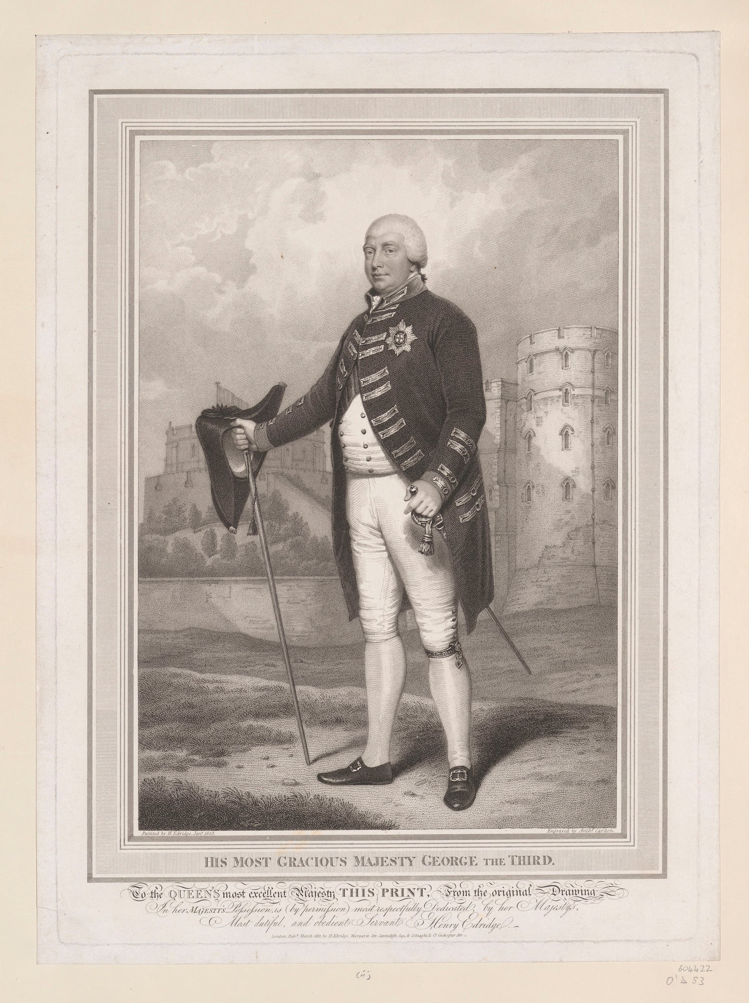 Antoine Cardon (1772-1813) - HIS MOST GRACIOUS MAJESTY GEORGE THE THIRD.