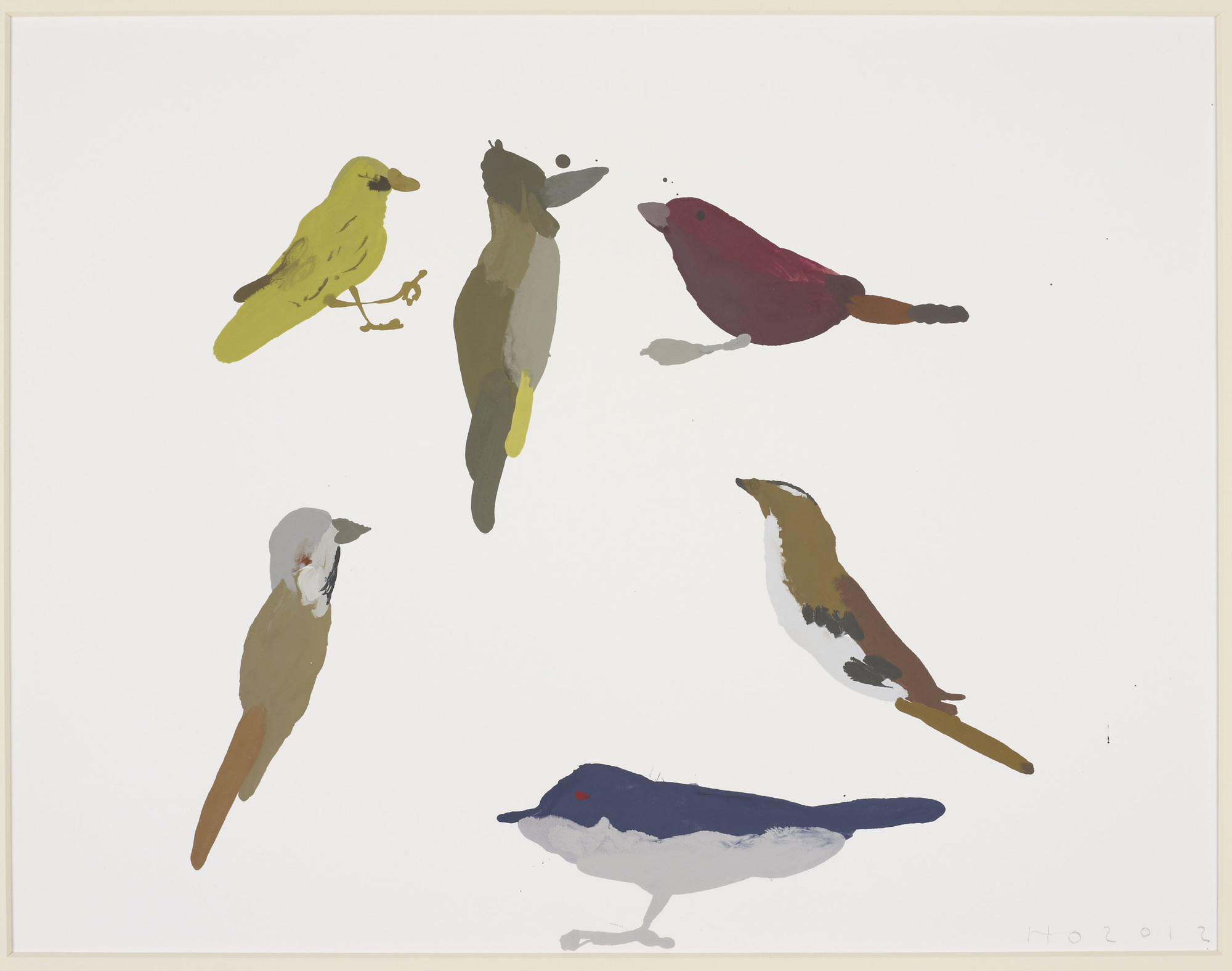 Humphrey Ocean (b. 1951) - Birds at Ngong