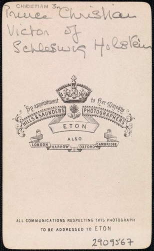 Hills & Saunders (1852-2019) - Prince Christian Victor of Schleswig ...
